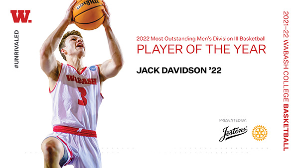 Jack Davidson Earns Jostens Trophy Award | Wabash College